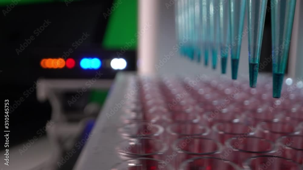 Automated DNA Processor real-time PCR cycler. PCR robotic machine for ...