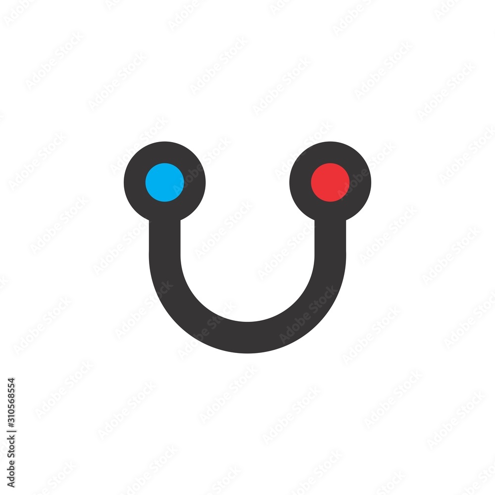 U letter smile logo design vector Stock Vector | Adobe Stock