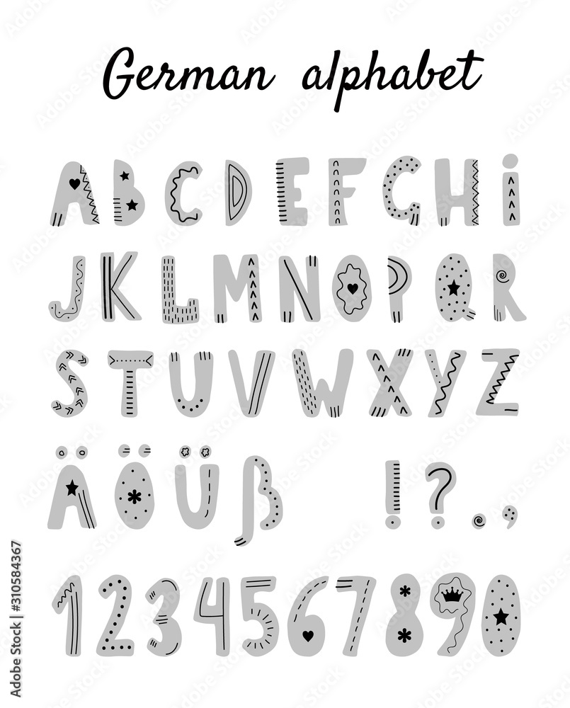 German Alphabet Letters