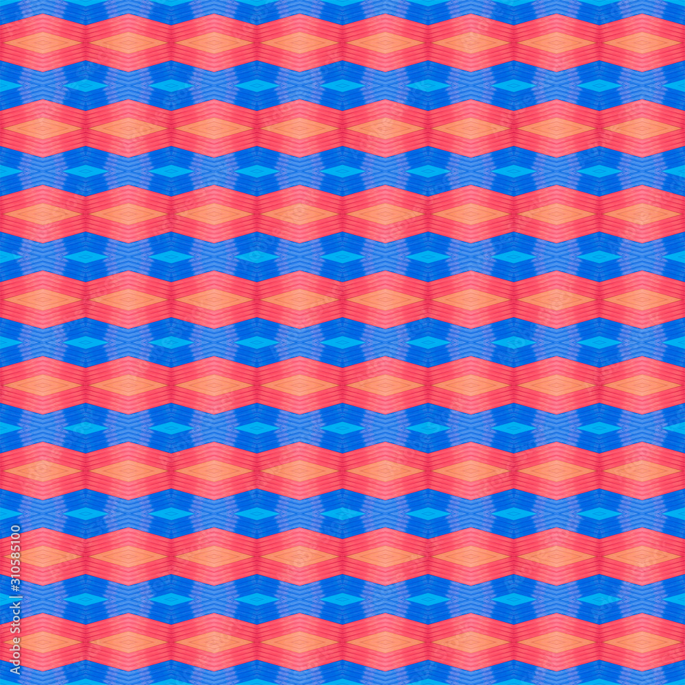 seamless red and blue corrugated pattern Stock Photo | Adobe Stock