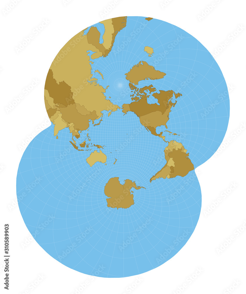 Stereographic Projection Earth