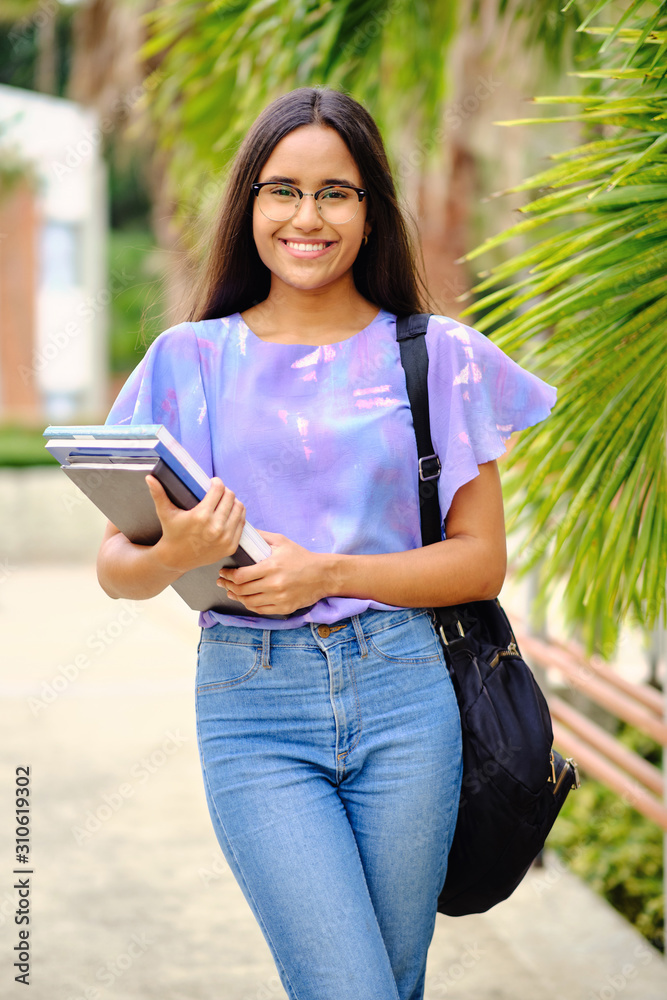 20s years student smiling outdoor in university campus Stock Photo ...
