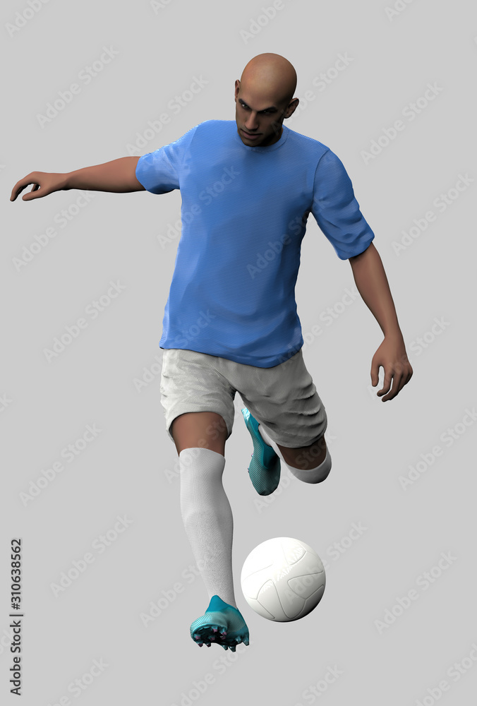 Football Player Front View