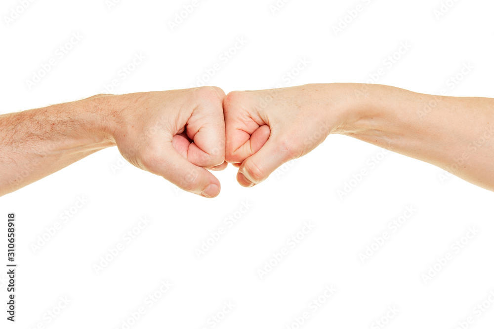 Two fists collide Stock Photo | Adobe Stock