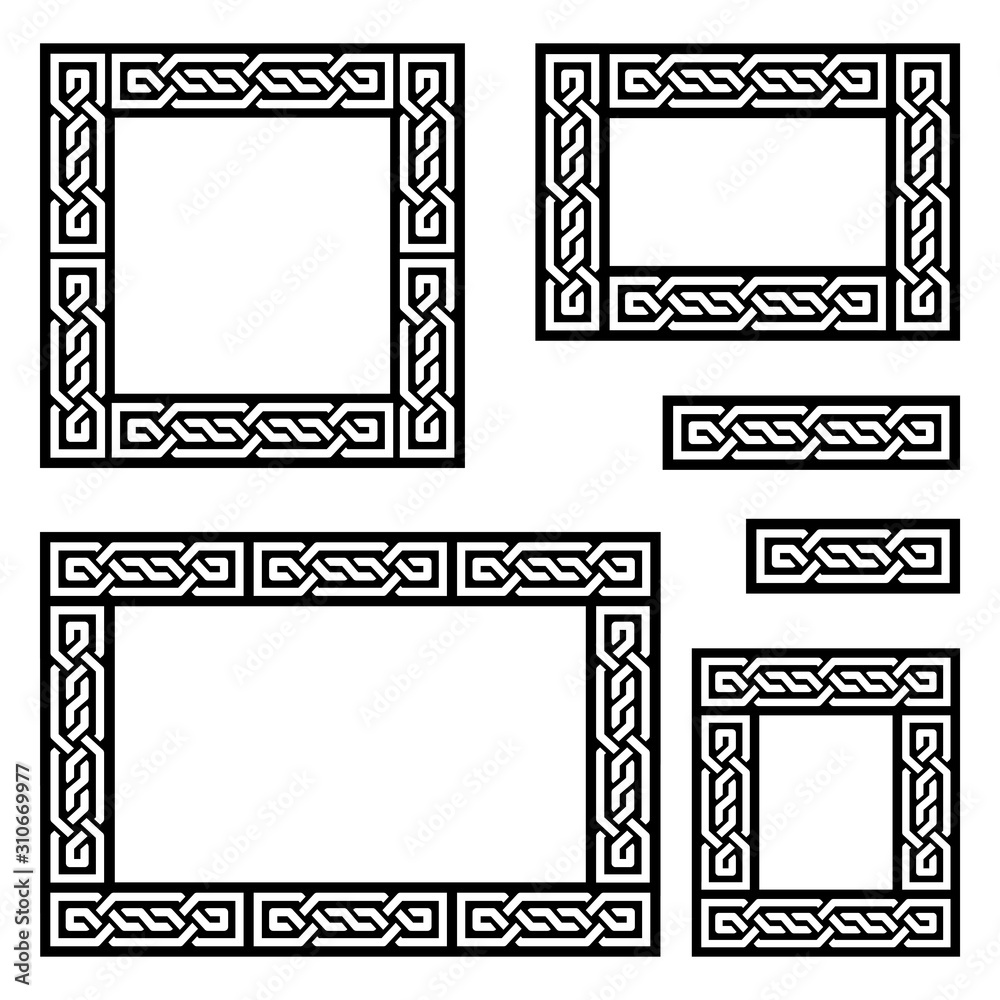 Celtic Knot Square Border