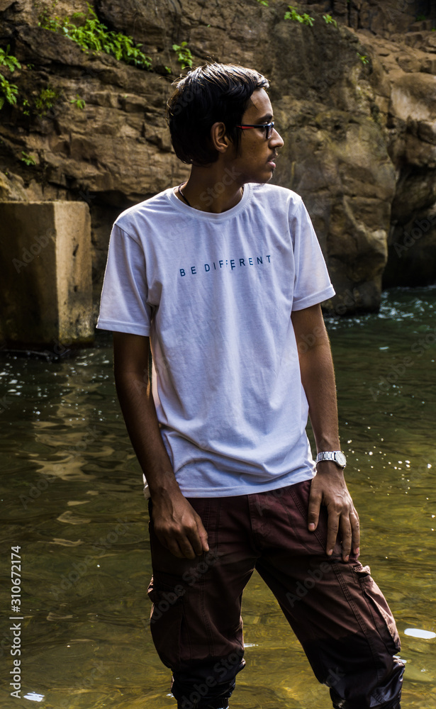 Man Relaxing In Nature