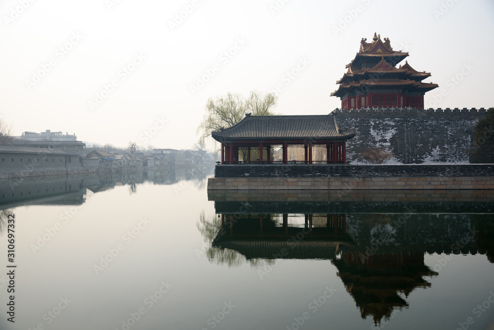 Turret Watch Tower Forbidden City Imperial Palace, Beijing, China Stock ...