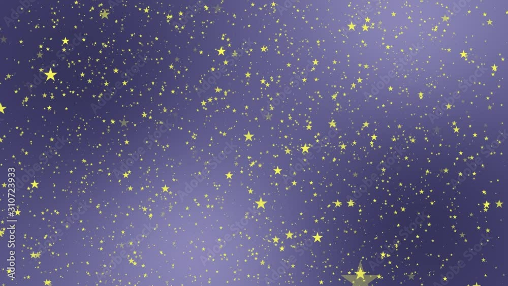 Stars Fall on Purple Loop. Yellow star fall with purple background , 10 ...