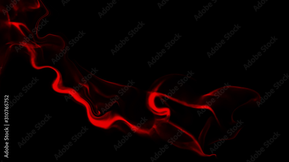 Motion blur cold steam. Smoke freezing wave on isolated black ...