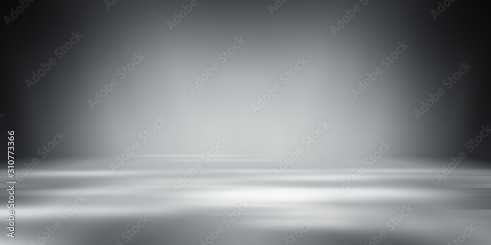 Dark black studio room with spotlight backdrop wallpaper, blank ...