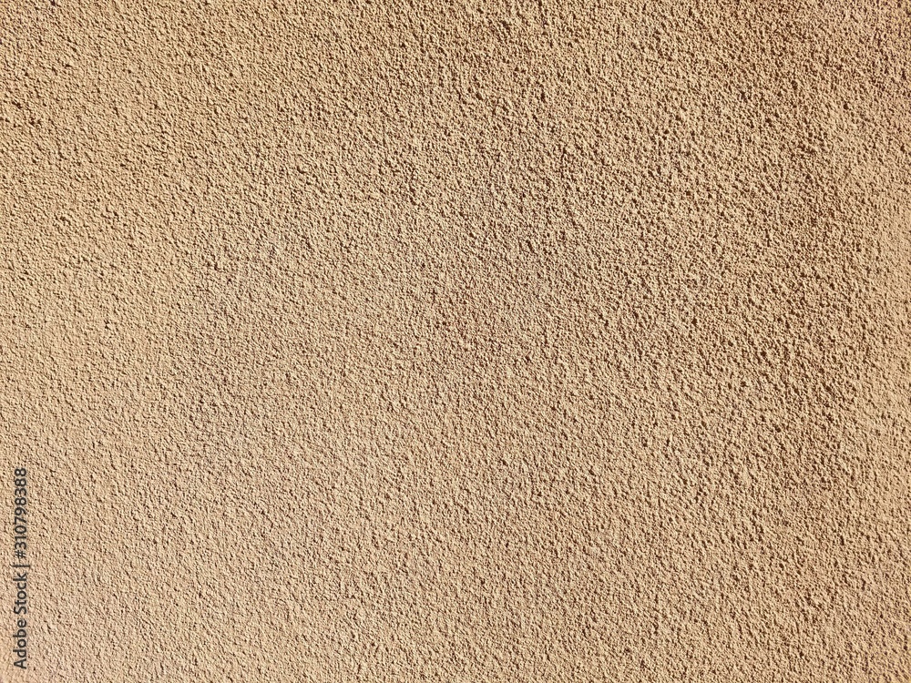 Tan Stucco Exterior Wall Finish Stock Photo | Adobe Stock