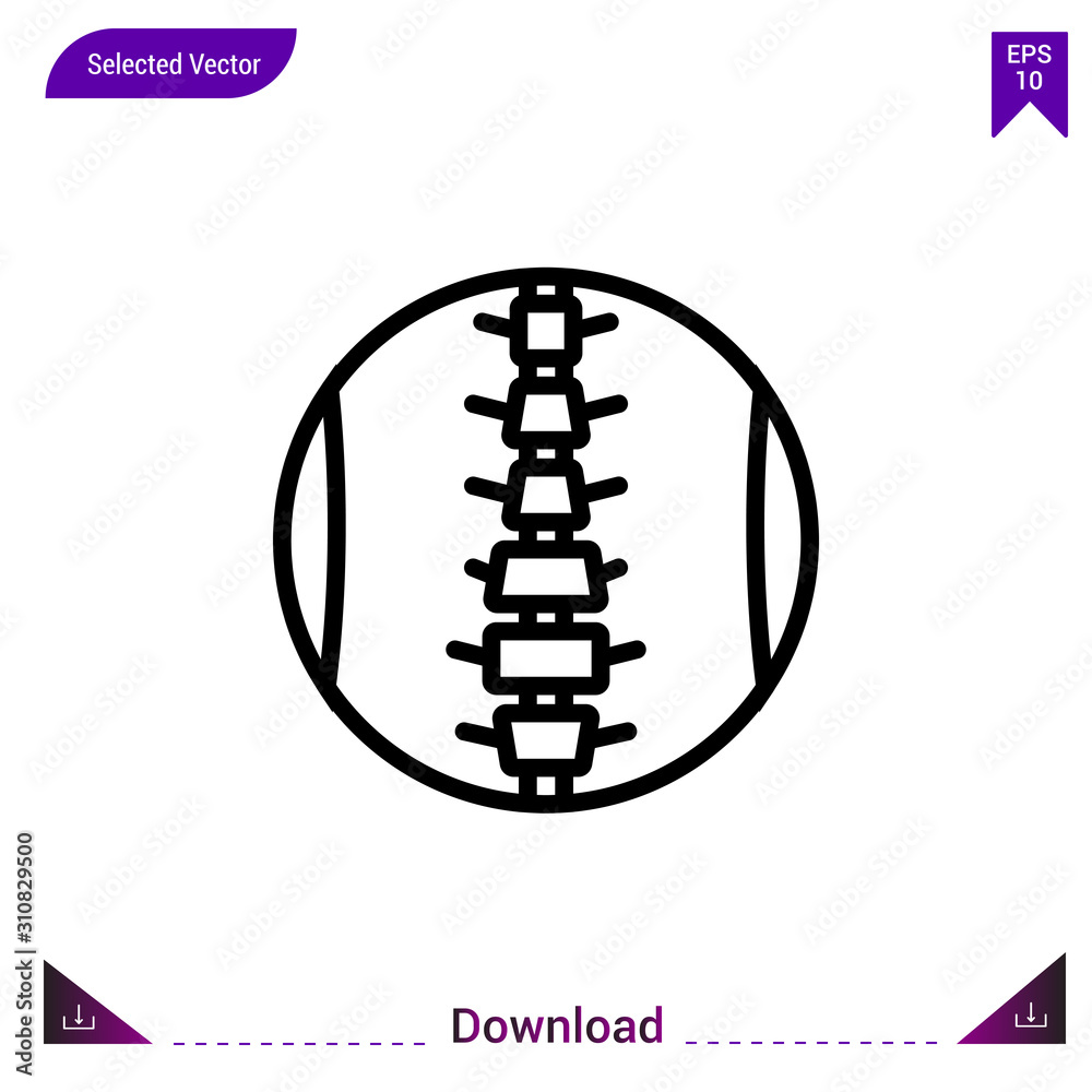 spinal-column icon vector . Best modern, simple, isolated, application ...
