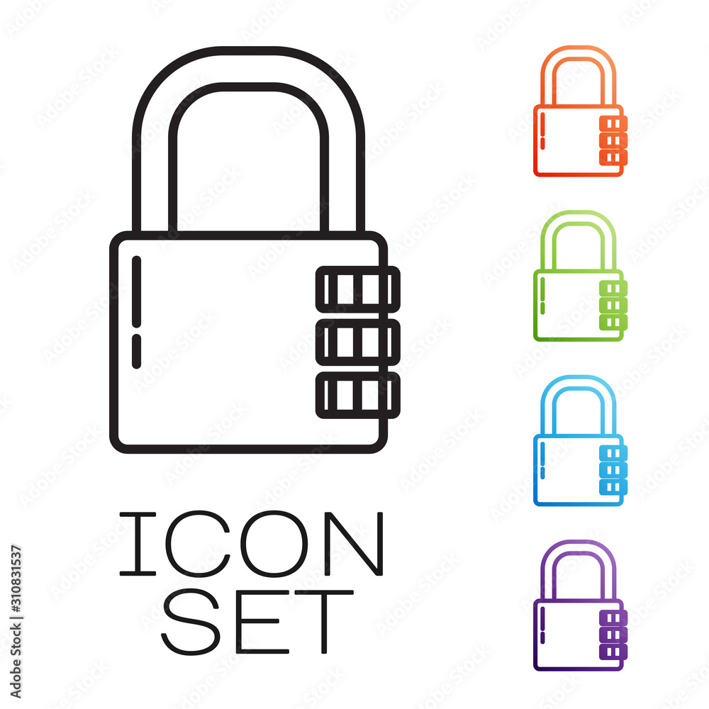 Combination Padlock Clipart