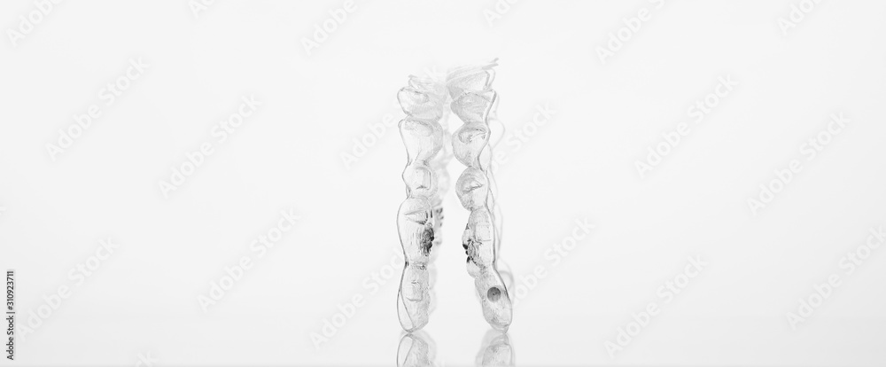 Invisible dental teeth bracket tooth aligners. Invisalign braces ...