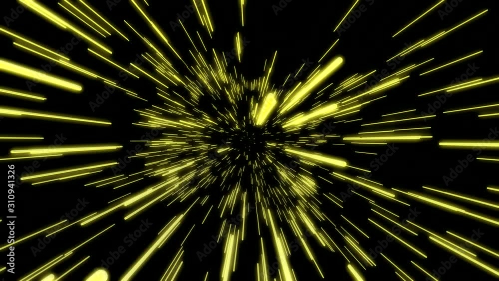 Vidéo Stock Space Travelling in the Speed of Light 4K. Abstract light ...