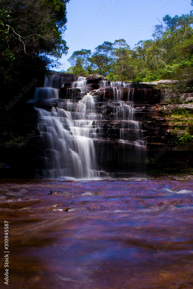 Funil Waterfall, Chapada Diamantina National Park, Bahia, Brazil Stock ...