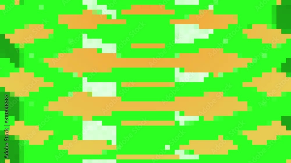 Retro 8-Bit Video Game background. Seamless looped Stock Video | Adobe ...