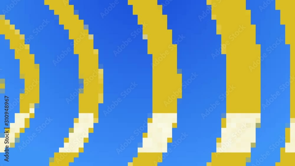 Retro 8-Bit Video Game background. Seamless looped Stock Video | Adobe ...