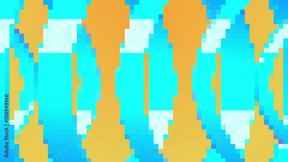 Retro 8-Bit Video Game background. Seamless looped Stock Video | Adobe ...