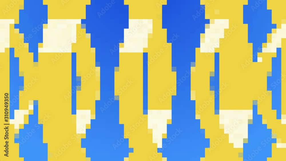 Retro 8-Bit Video Game background. Seamless looped Stock Video | Adobe ...