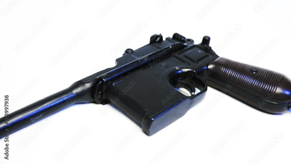 Mauser pistol - a German self-loading pistol, developed in 1895, on a ...