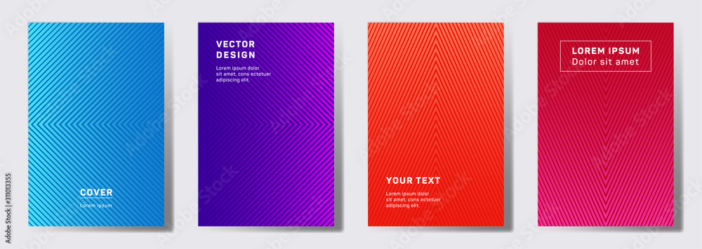 Geometric lines patterns with edges, angles. Stock Vector | Adobe Stock