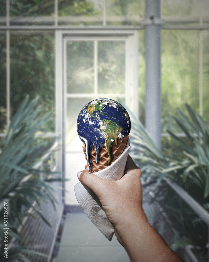 The Greenhouse effect or Global Warming Stock Photo | Adobe Stock