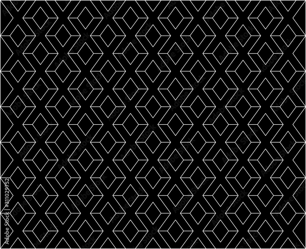 Black X letter pattern background vector. Repeat X alphabet on black ...