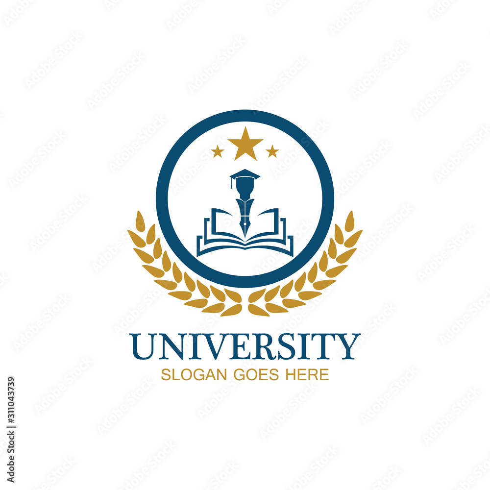 University, Academy, School and Course logo design template Stock ...