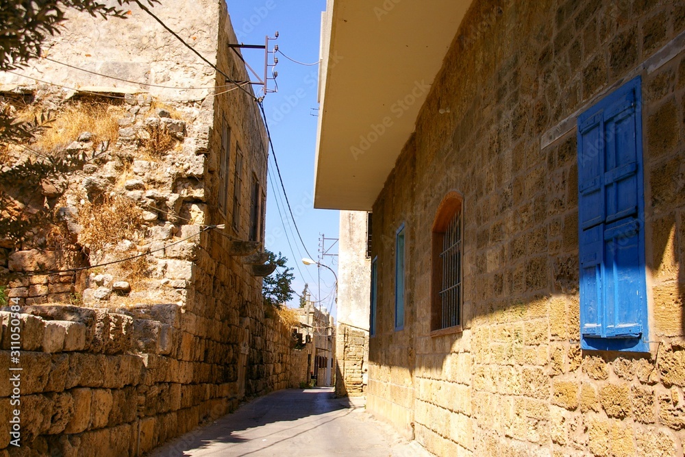 Narrow street in Batroun old town Lebanon Stock Photo | Adobe Stock