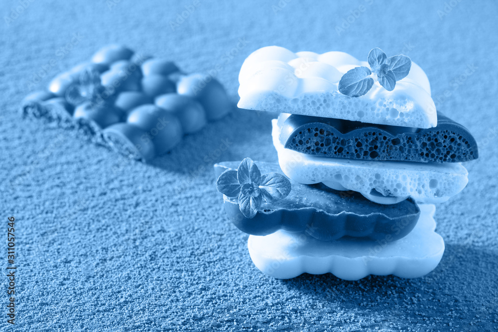 Classic blue 2020. Gradient color palette. Chocolate. Chocolate ...