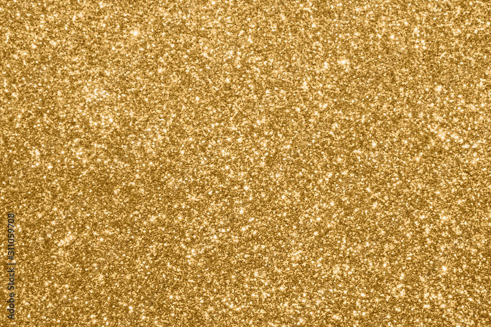 Abstract blur gold glitter sparkle defocused bokeh light background ...