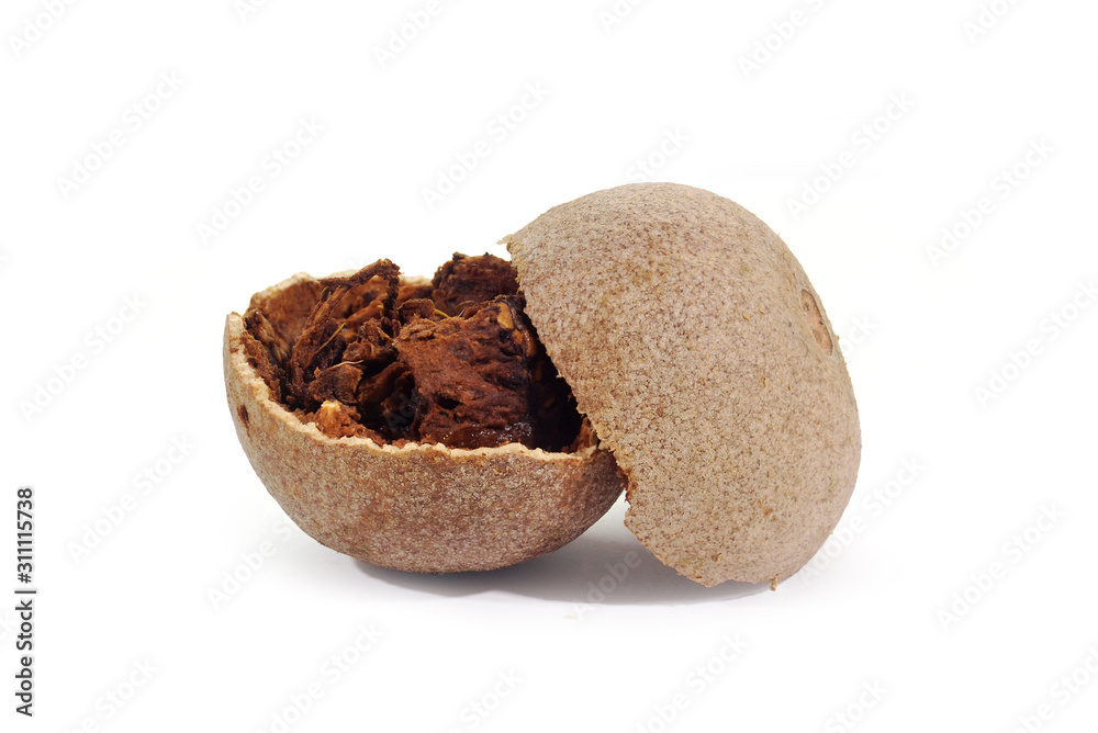 Curd fruit on a white background.(with Clipping Path). Stock Photo ...