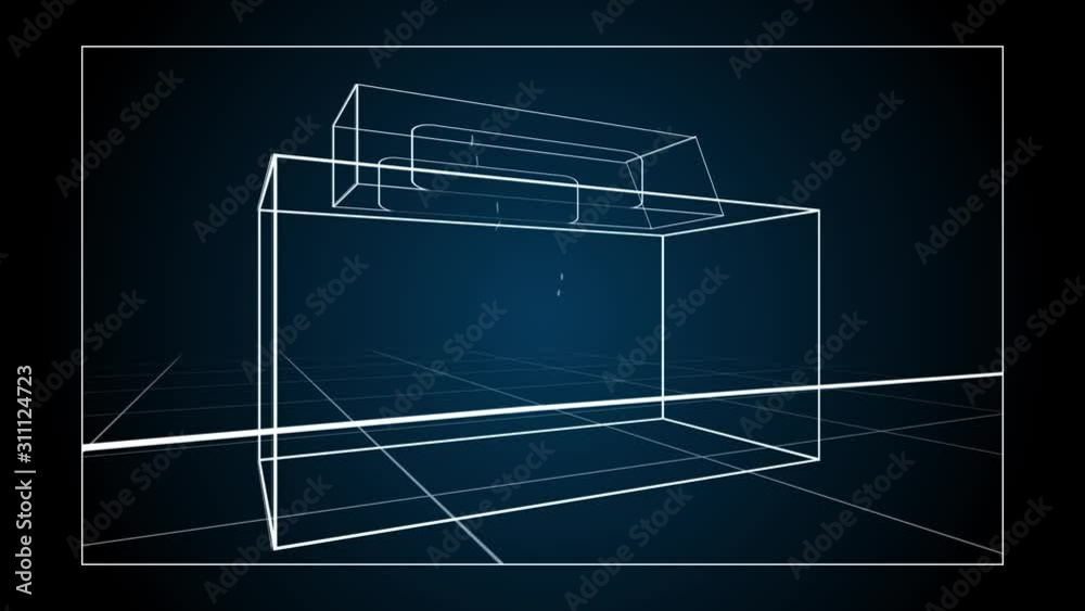 animation of connecting optical fiber, fibre cables in machine ...