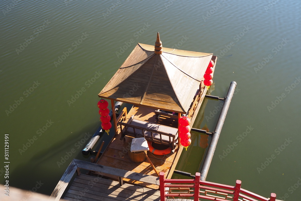 Chinese boat design Stock Photo | Adobe Stock