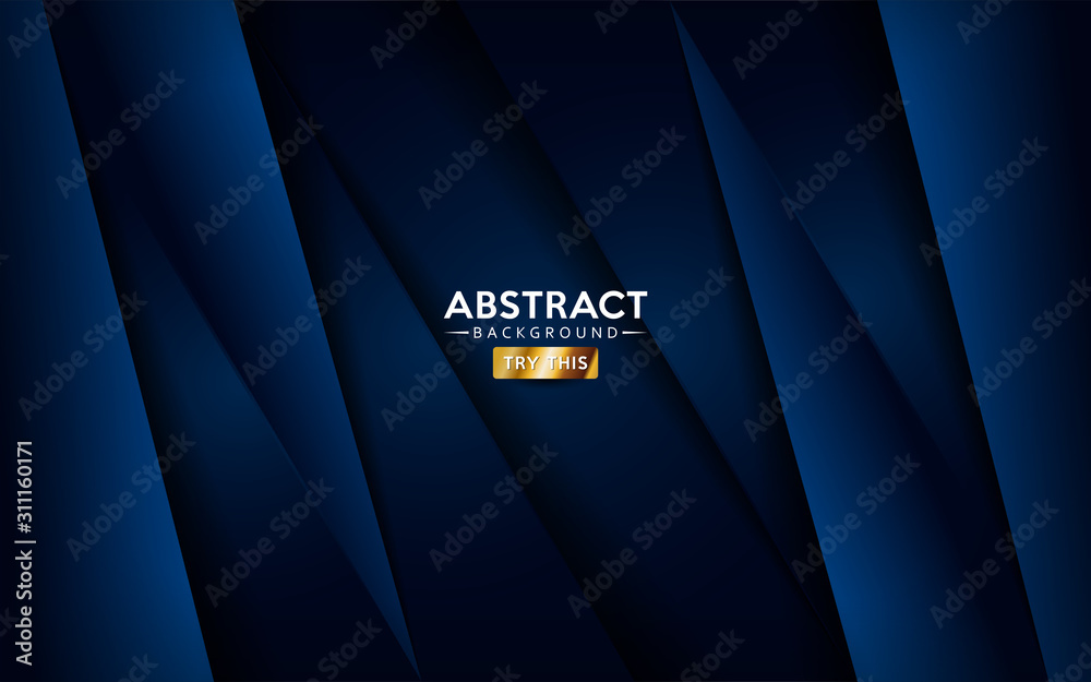 Mysterious dark abstract blue background. Stock Vector | Adobe Stock