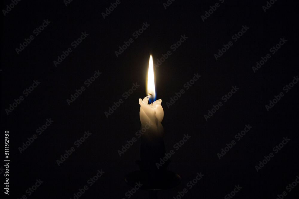 Fire candle Stock Photo | Adobe Stock