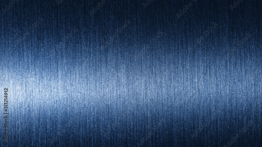 The texture of the blue metal with the luster of reflection. Stock ...