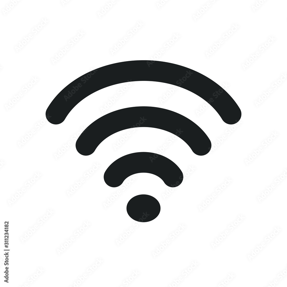 Wifi Symbol Black And White