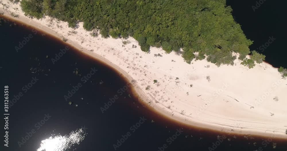 Vídeo do Stock: A white-sand beach on the Rio Negro, Anavilhanas ...