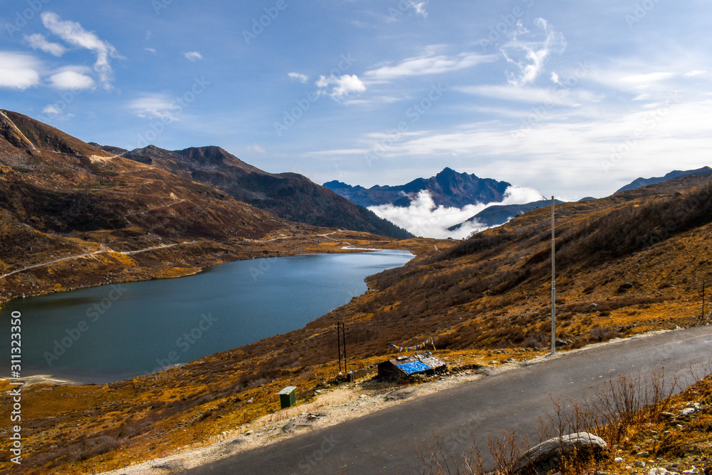 elephant lake sikkim in the mountains Stock Photo | Adobe Stock