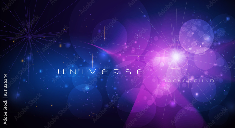 Vector abstract of cosmos. Illustration night sky, Cosmic Galaxy ...