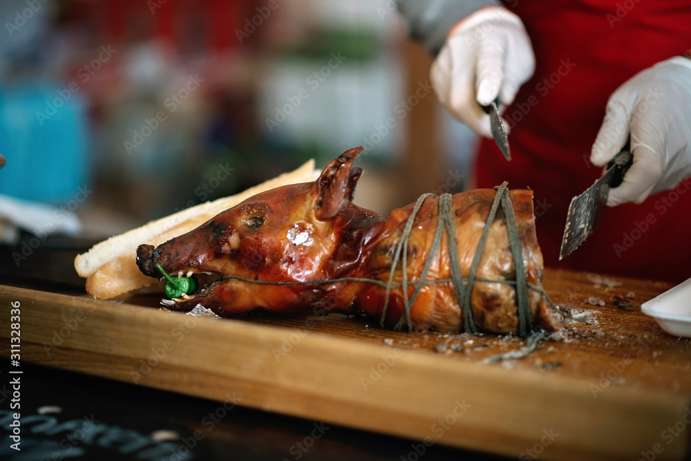 Stuffed Pig Food