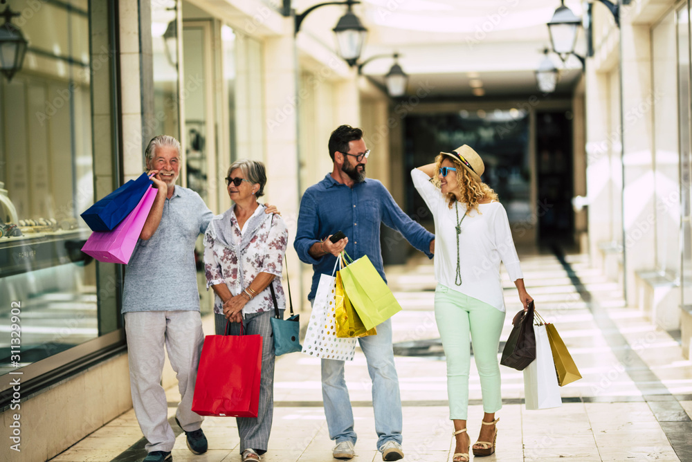 People Going To The Mall