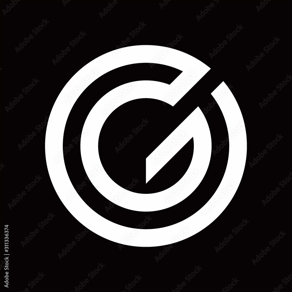 G logo with circle line design template Stock Vector | Adobe Stock