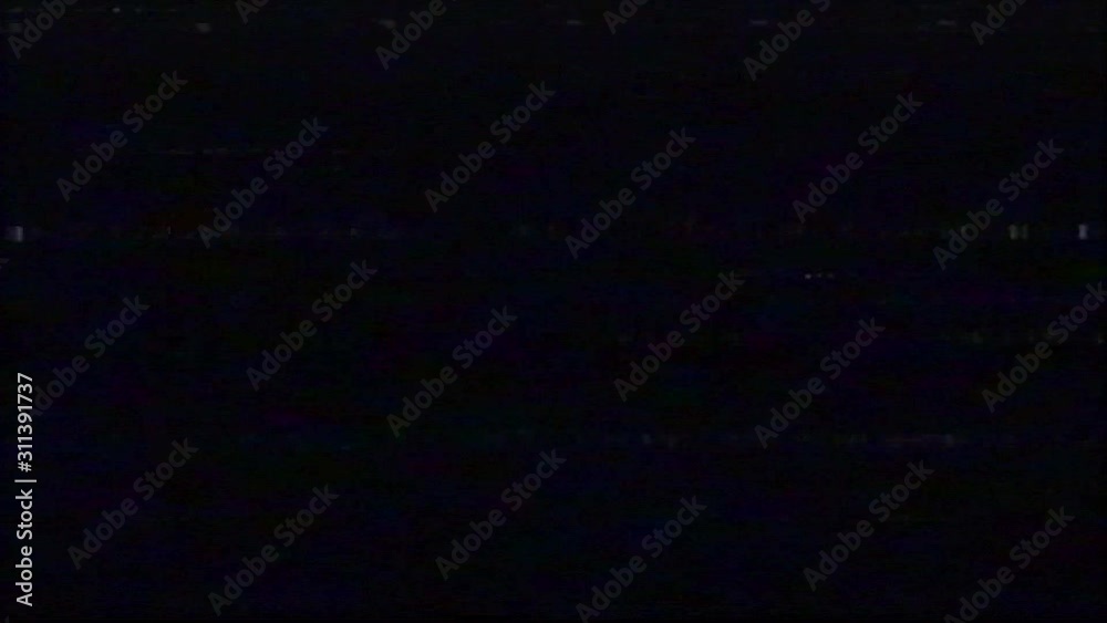 VHS Glitches and Static Noise. TV Noise Footage, analog signal with bad ...