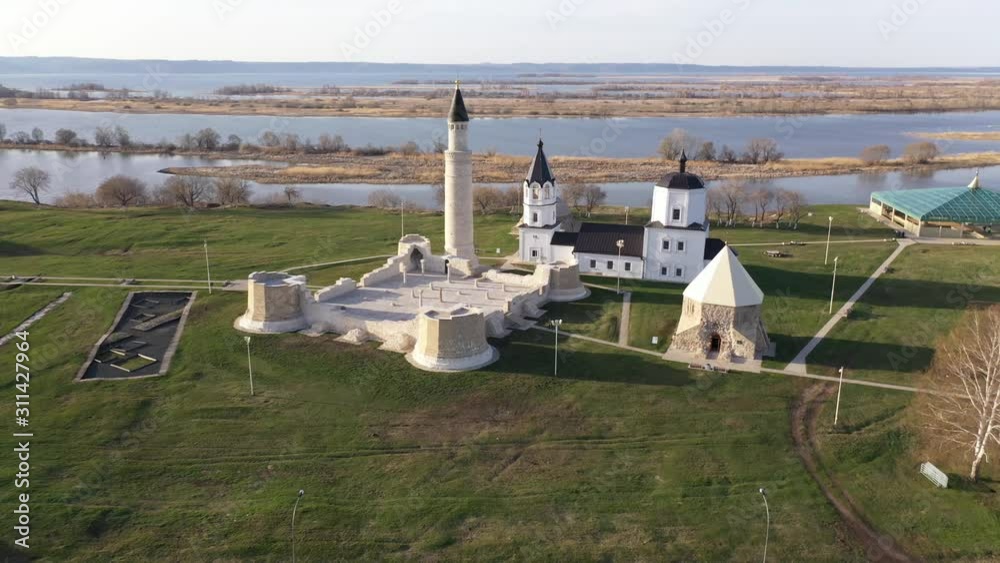 Few mosques aerial view. Volga Bulgaria Tatarstan, Republic, Russia ...