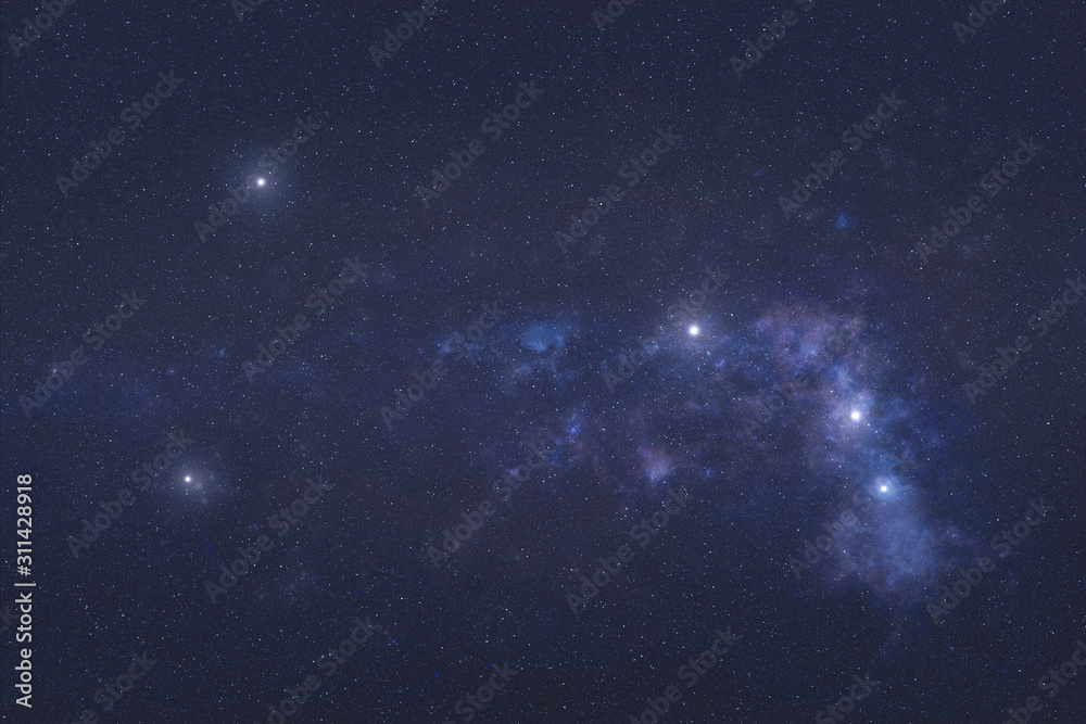 Aries Constellation stars in outer space. Zodiac Sign Aries ...