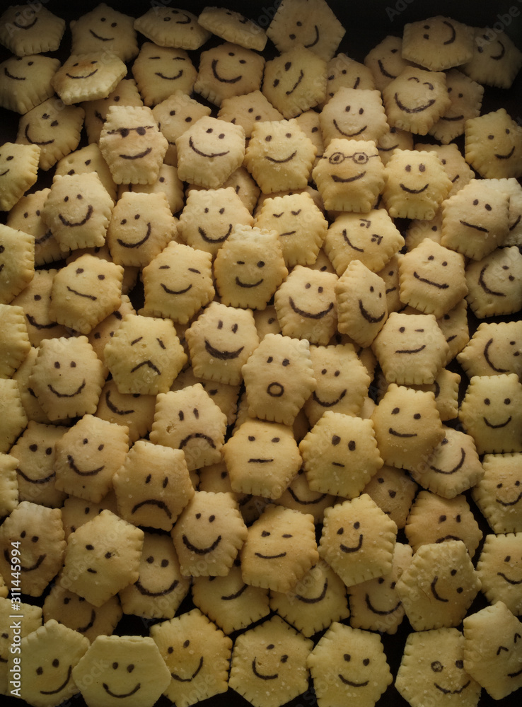 Zdjęcie Stock: The concept of community is shown with smiley face ...