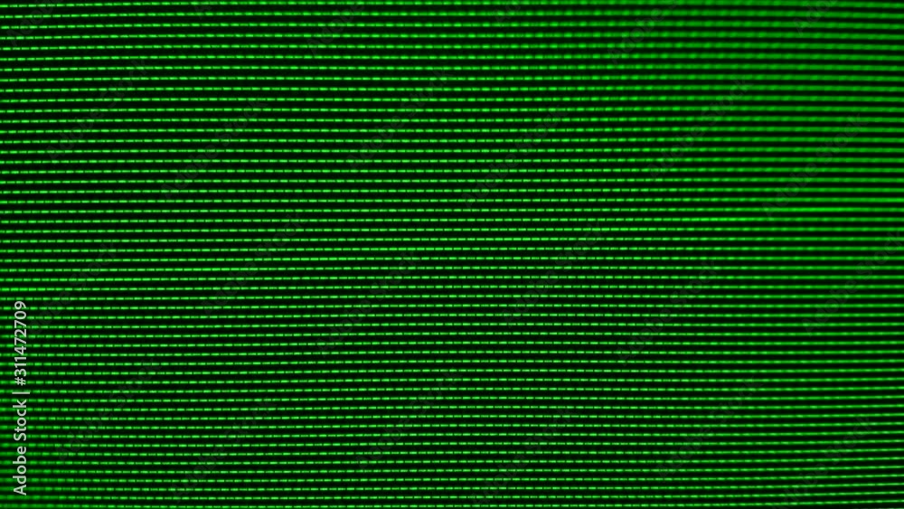 Close-up of the Monitor's Pixels. RGB pixels on the TV during the ...